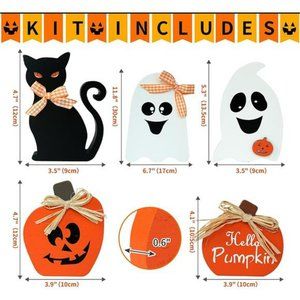 Holiday | Halloween Wood Signs Decorations Halloween Wooden Signs ...